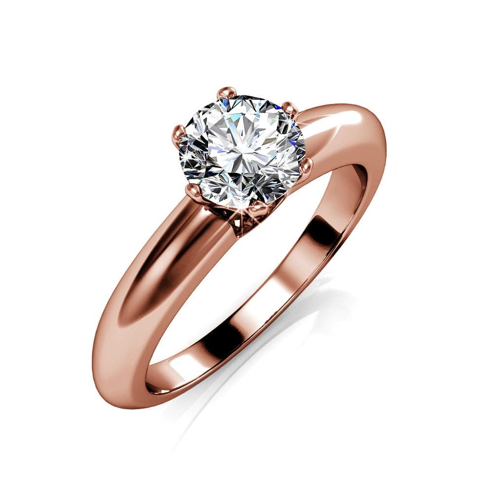 Jewel In The Palace Solitaire Ring Embellished With SWAROVSKI® Crystals ...
